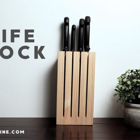 How to Make a Knife Block Out of Wood - MellowPine