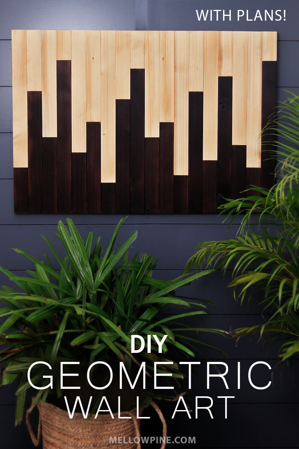 DIY Wood Burned Geometric Wall Art - MellowPine