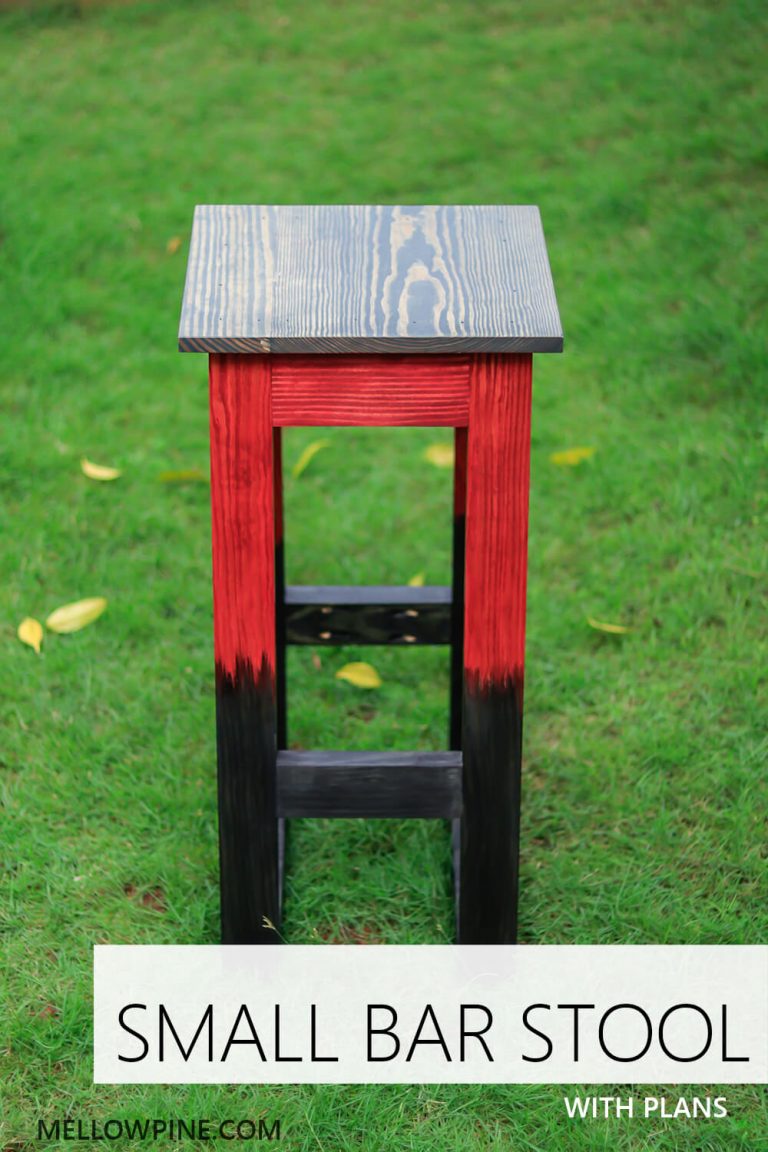 DIY Easy Bar Stool (Flame Pattern) - MellowPine