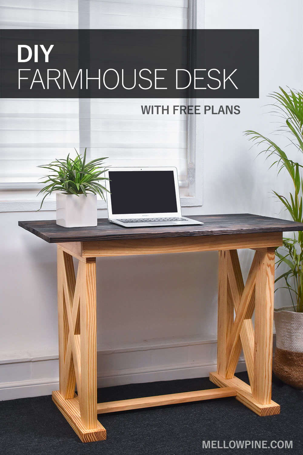DIY Packable X-Brace Desk-with Plans - MellowPine