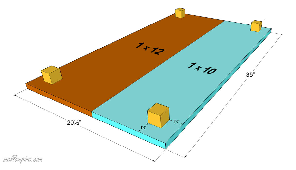 DIY Reversible Z Coffee Table [Plans Included] - MellowPine