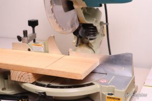 How To Cut Wide Boards with Miter Saw [2 Ways] - MellowPine