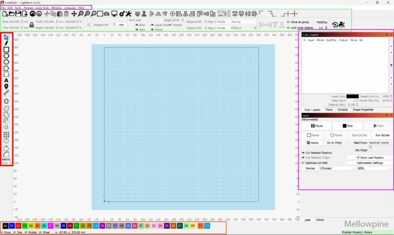 Getting Started with LightBurn: Beginners Guide - MellowPine